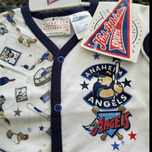 Kids Athlete Sports | One Pieces | Anaheim Angels Throwback Onesie ...